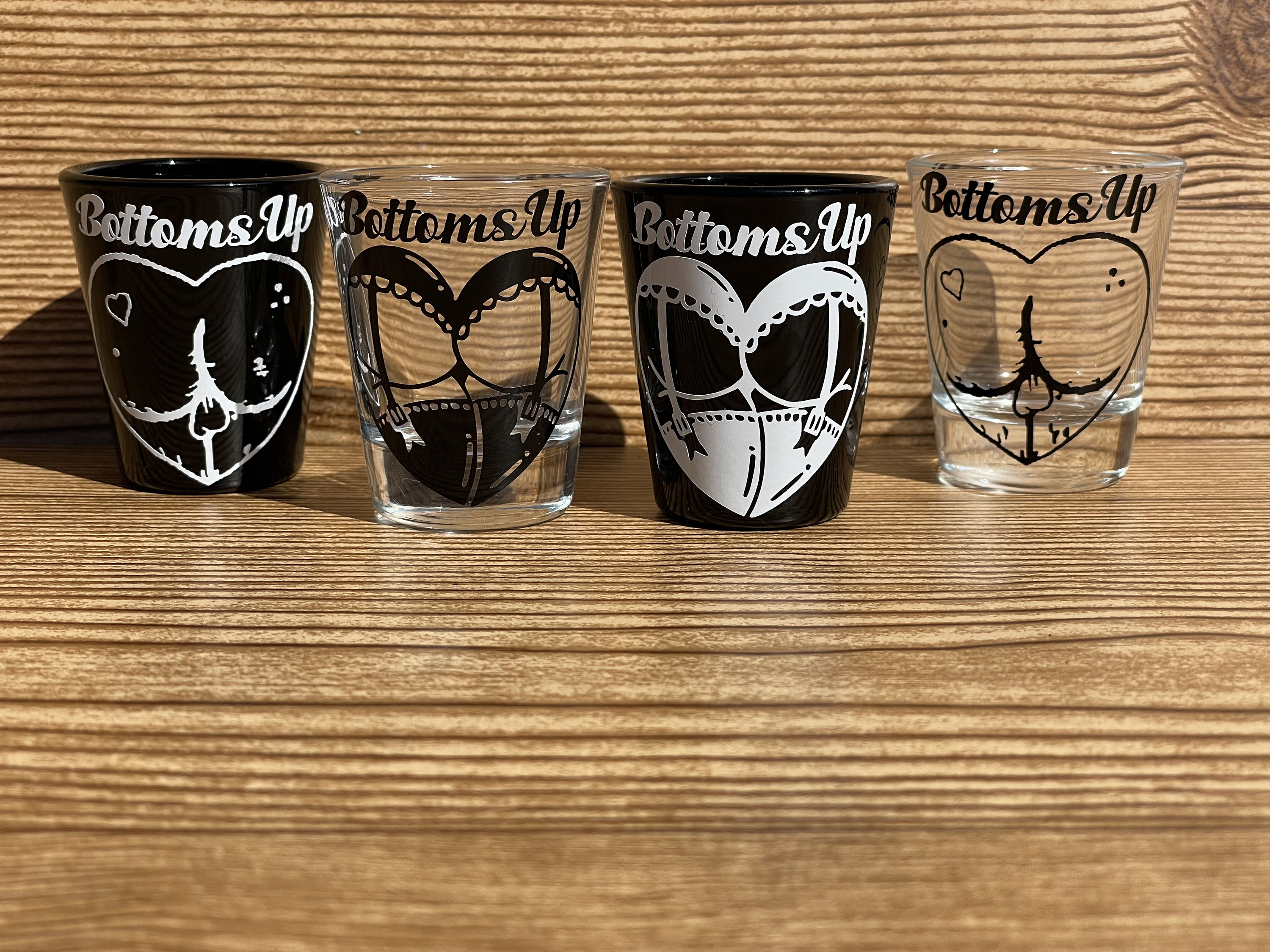 Naughty Bottom Shot Glass Cute Shot Glasses Great for - Etsy