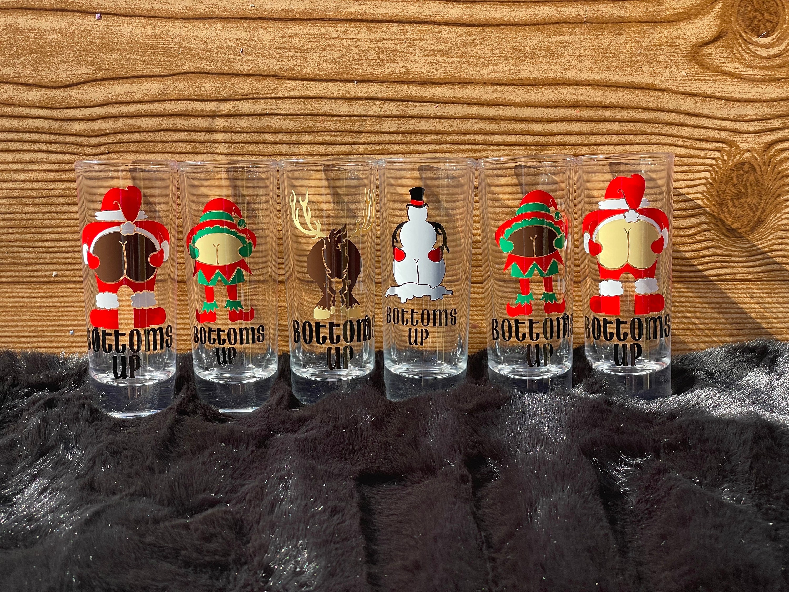 Holiday Shot Glasses! Cute Shot Glasses, Great for Christmas Parties ...
