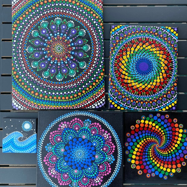 Mandala Canvas - Etsy