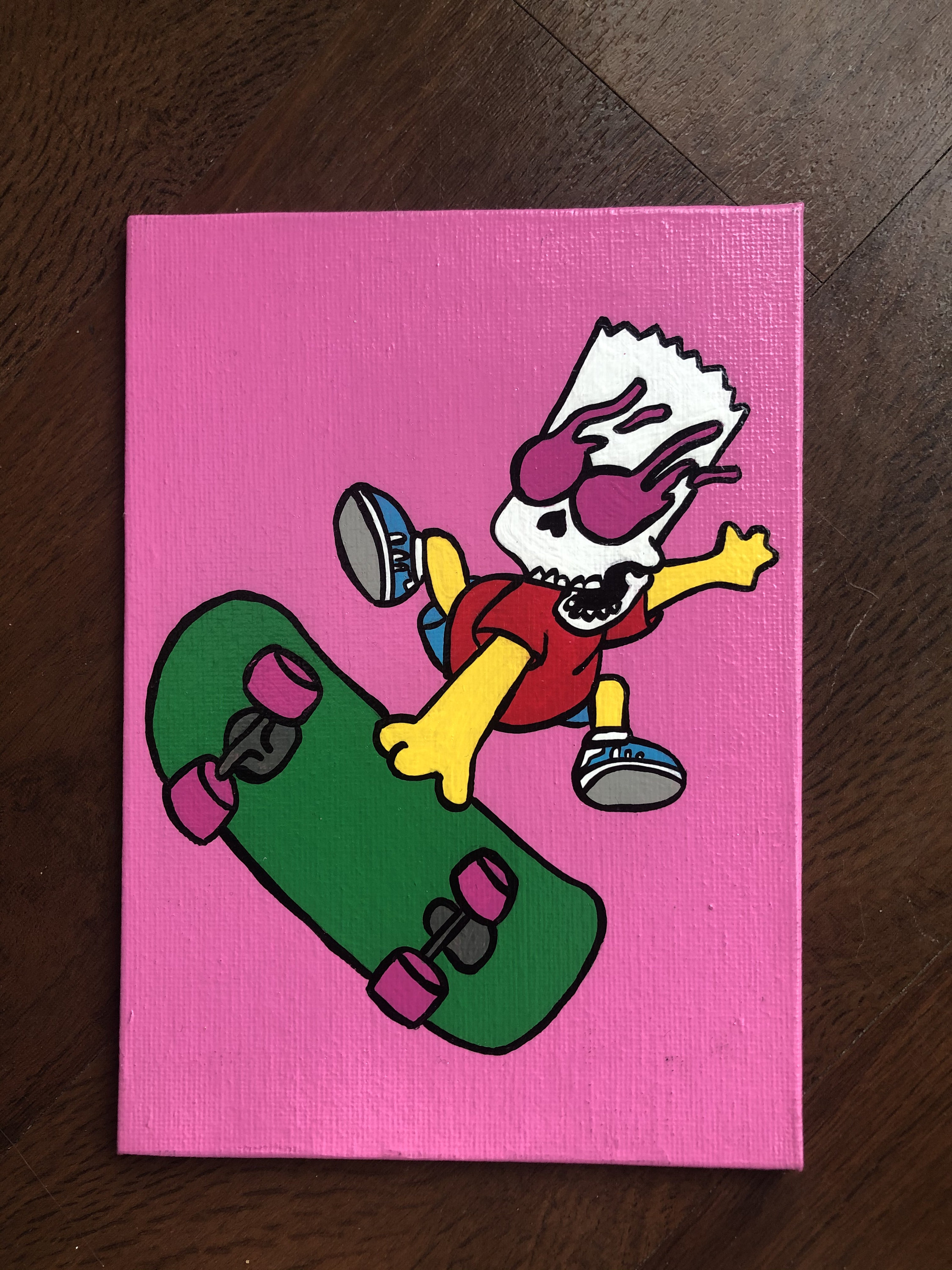 Bart Simpson Skateboarding