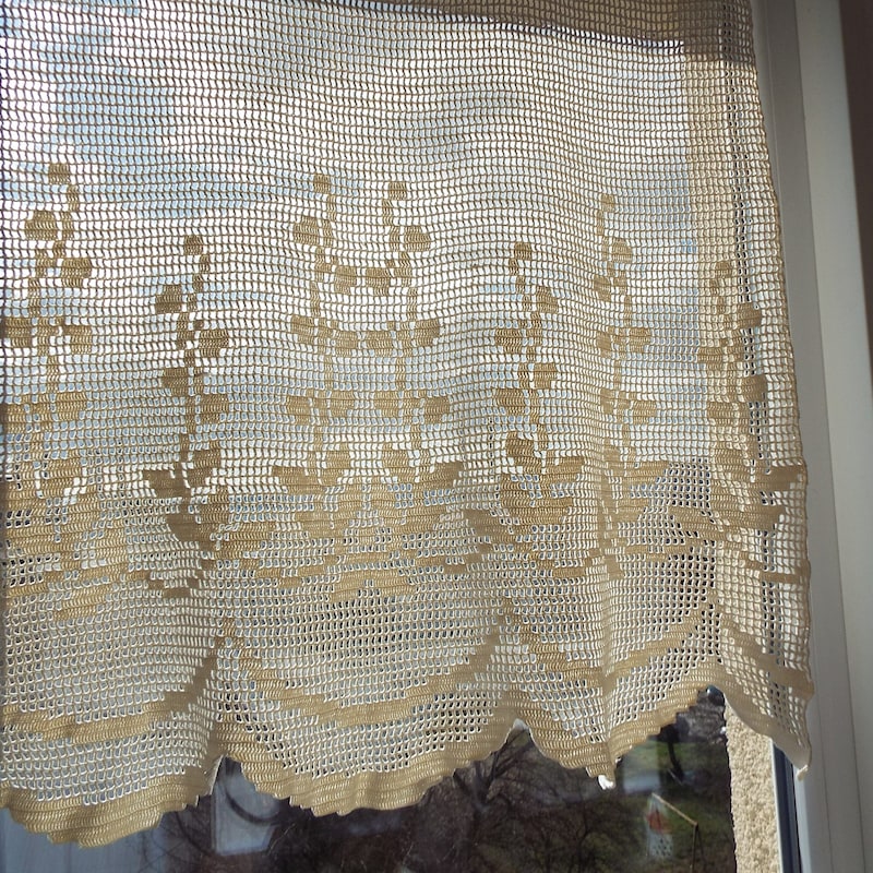 Crochet Curtain - Etsy