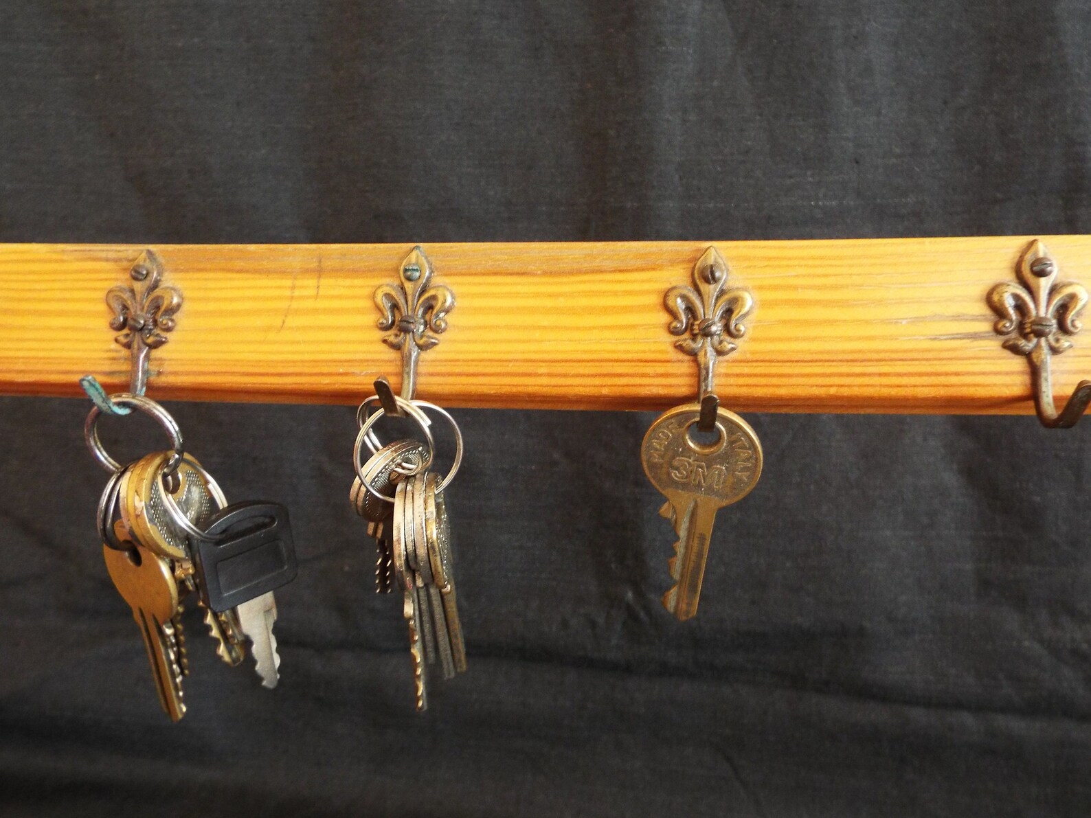 Vintage Wooden Key Holder Rustic Hall Decor Wood Hook | Etsy Canada