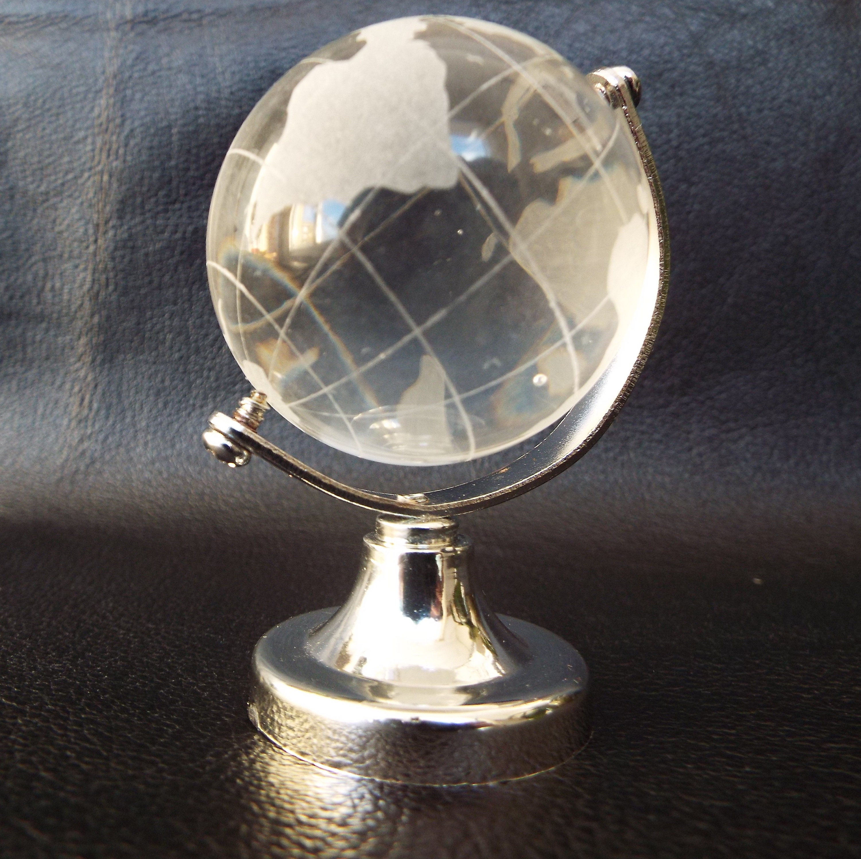 Mini Cute Glass Globe, Earth Globe, Educational Toys, Office Supplies ...