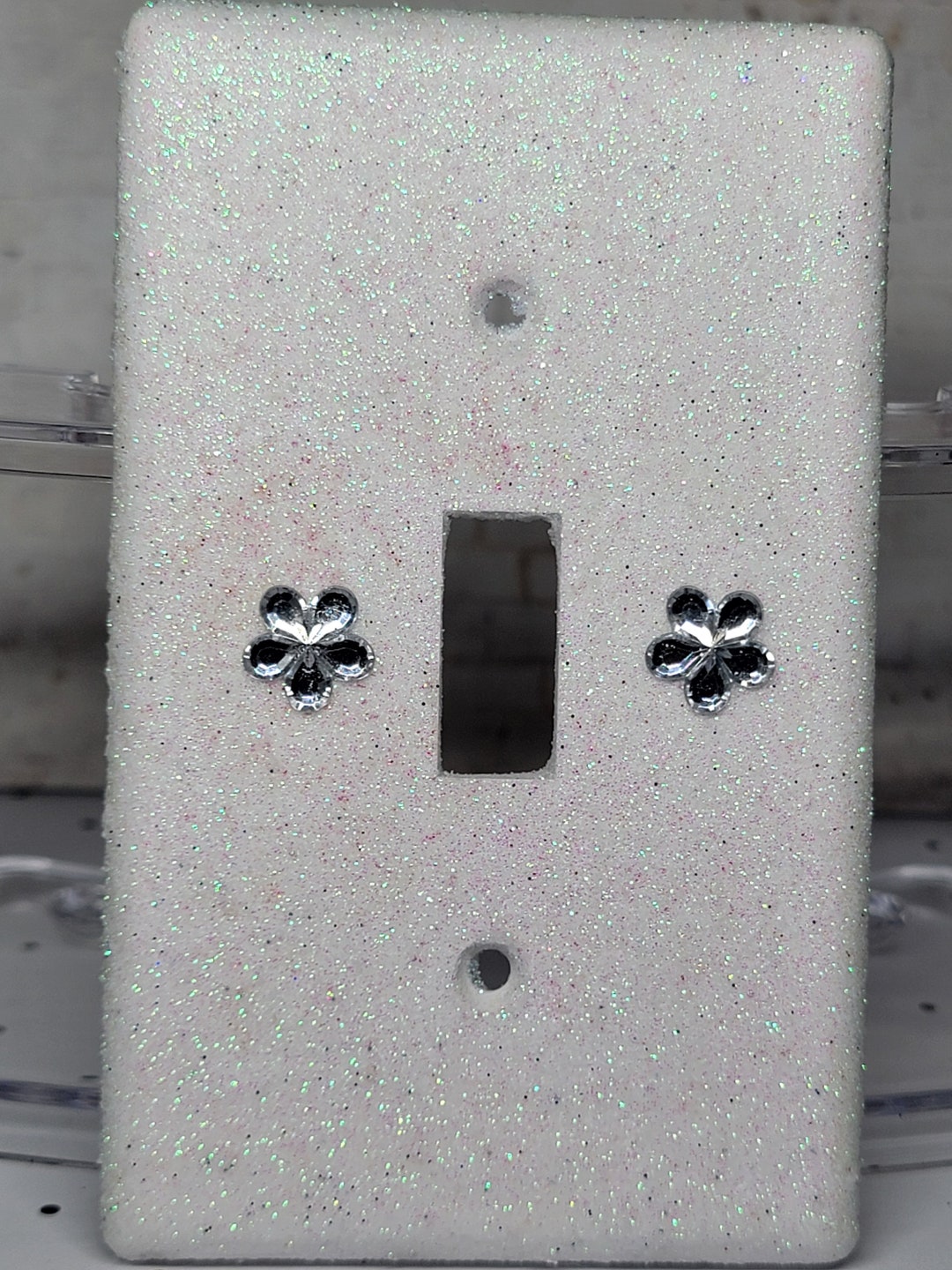 Glitter Light Switch Cover, Single Switch, Light Switch Cover ...