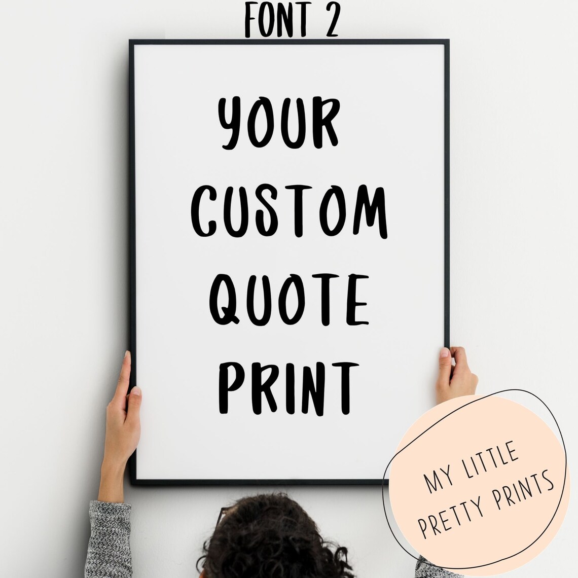 Custom Quote Art Print Custom Text Art Print Personalised | Etsy
