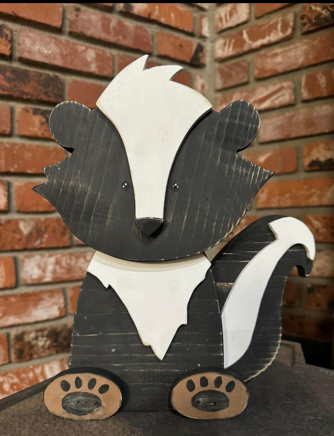 Wood Skunk - Etsy
