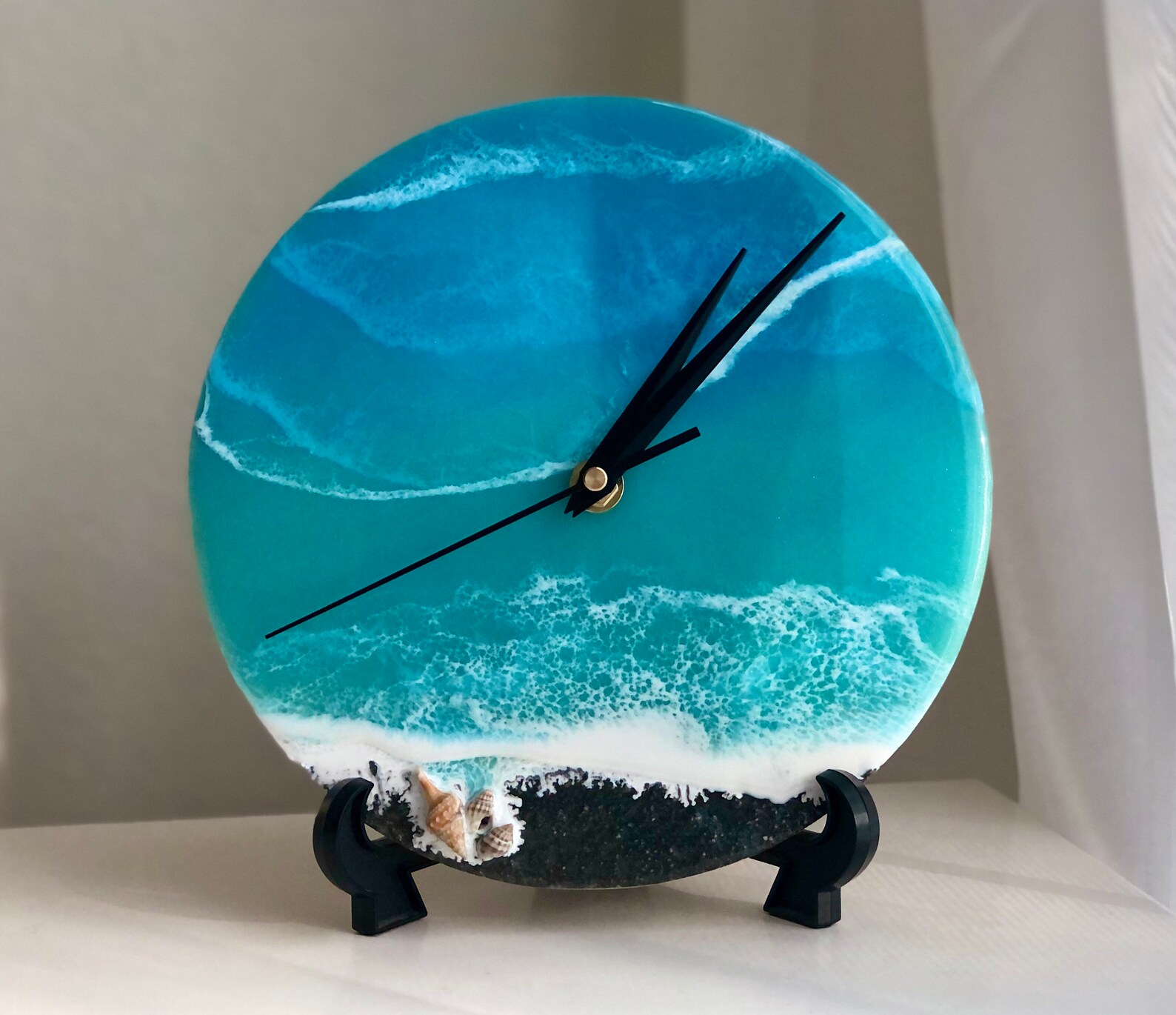 Custom made Resin Clock Ocean Theme Wall Art | Etsy