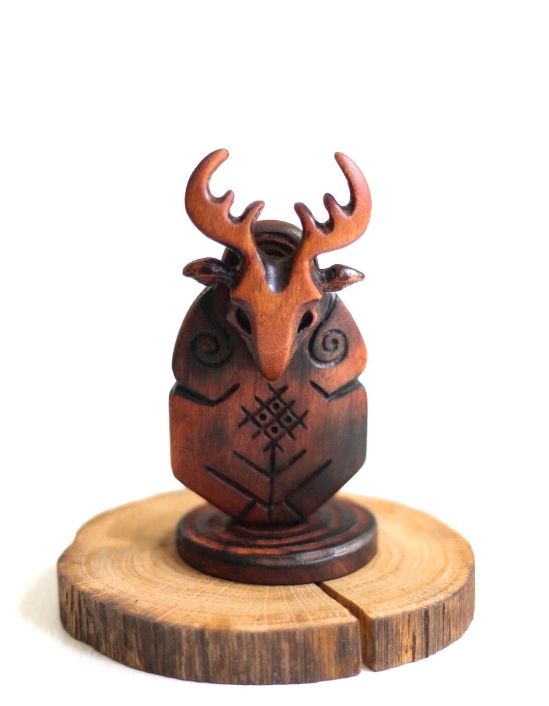 Wooden Cernunnos Gods Figures. Wood Carving Pagan Gods. Fertility ...