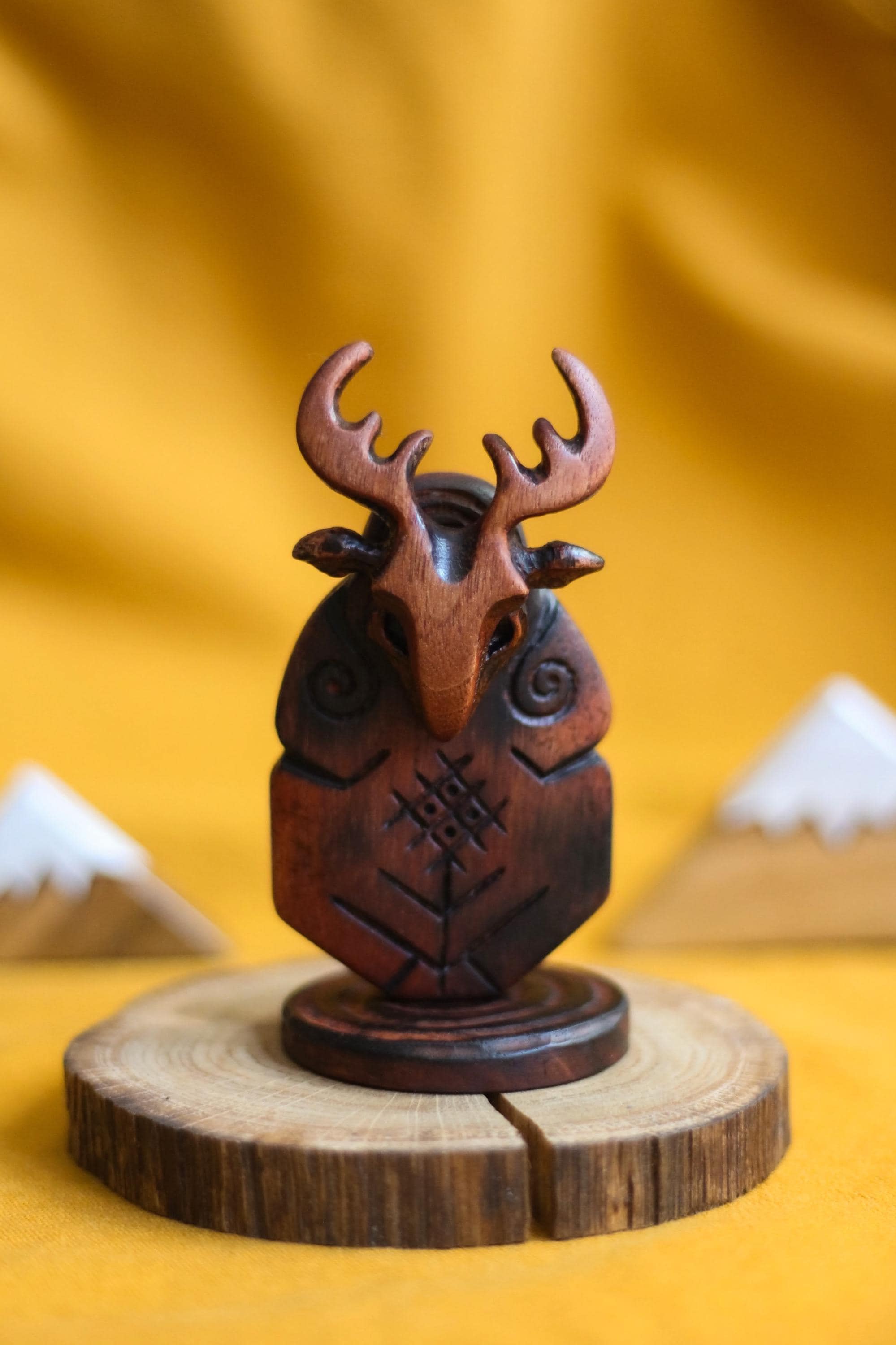 Wooden Cernunnos Gods Figures. Wood Carving Pagan Gods. Fertility ...