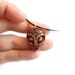 Alien Head Wooden Pendant Necklace, Hand Carved Wood Amulet, Tribal ...