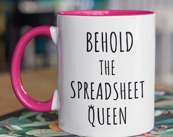 Spreadsheet Queen Mug - Etsy