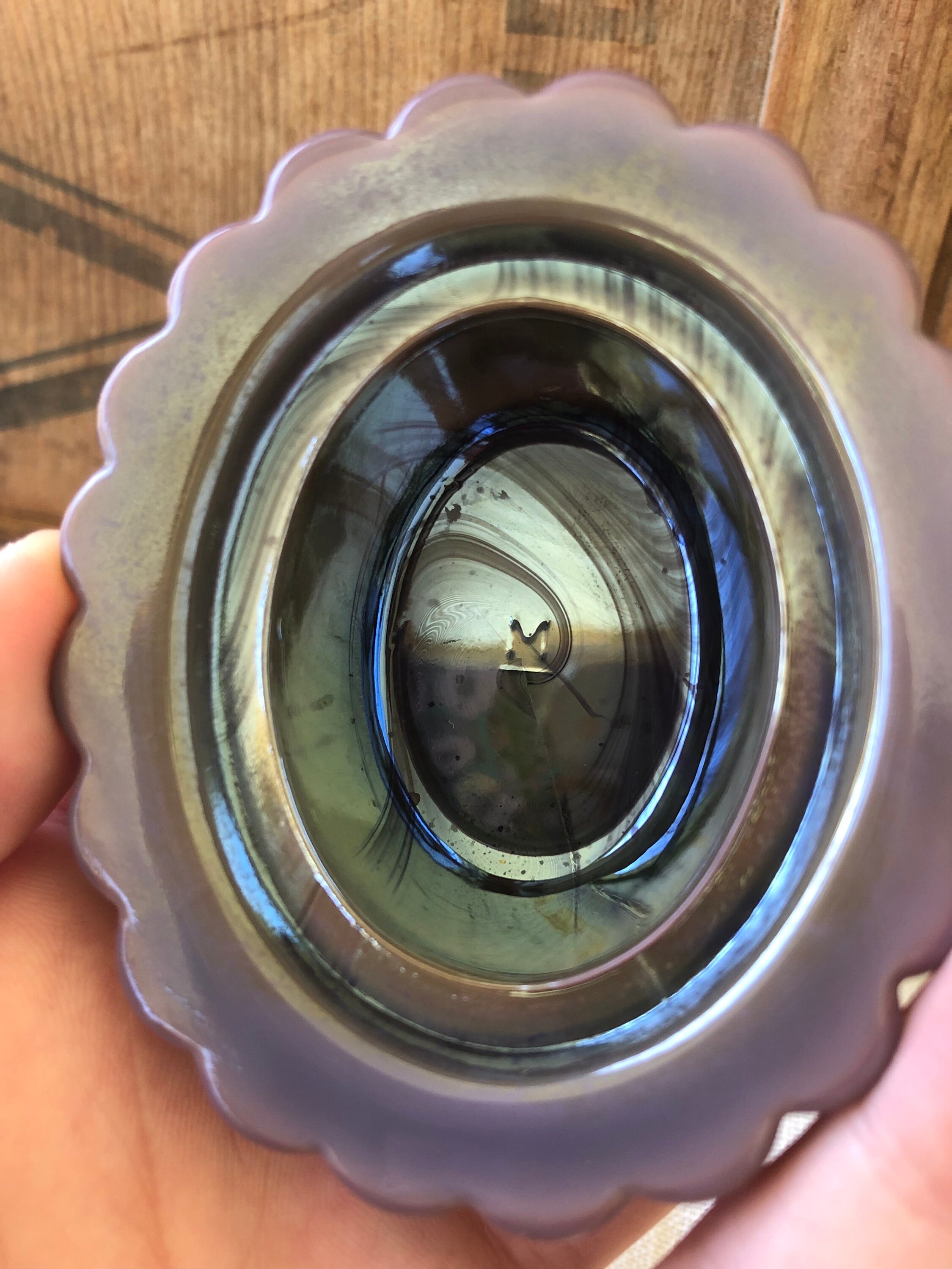 Vintage Mosser Cat Salt Covered Dish Mauve Purple Milk Opaque Glass - Etsy