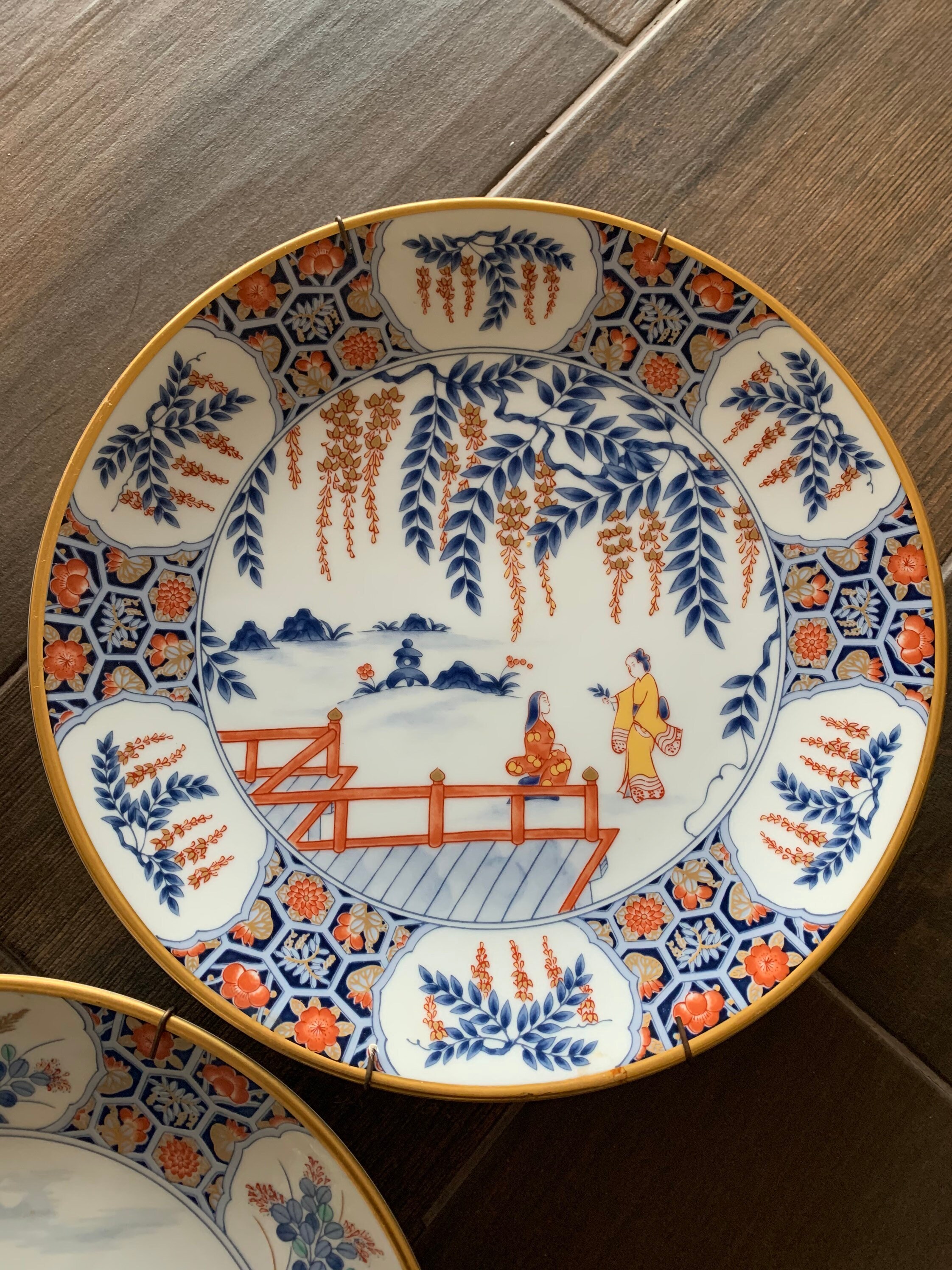 Pandan Plate Set Of 3 Popular Japanese Porcelain Limited Edition Autumn ...