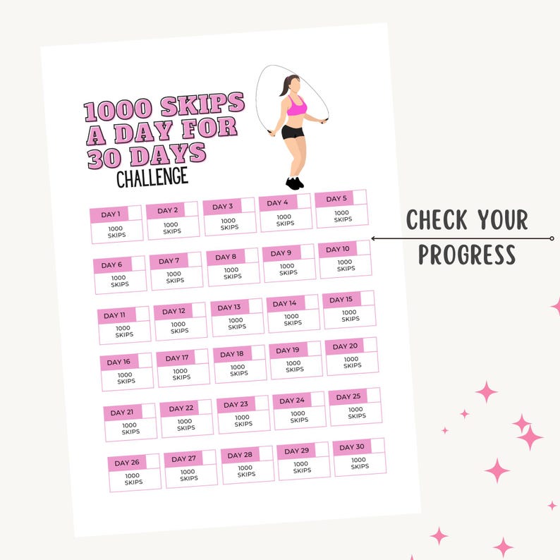 The Ultimate Jump Rope Challenge: 1000 Skips a Day for 30 Days | 30-day ...