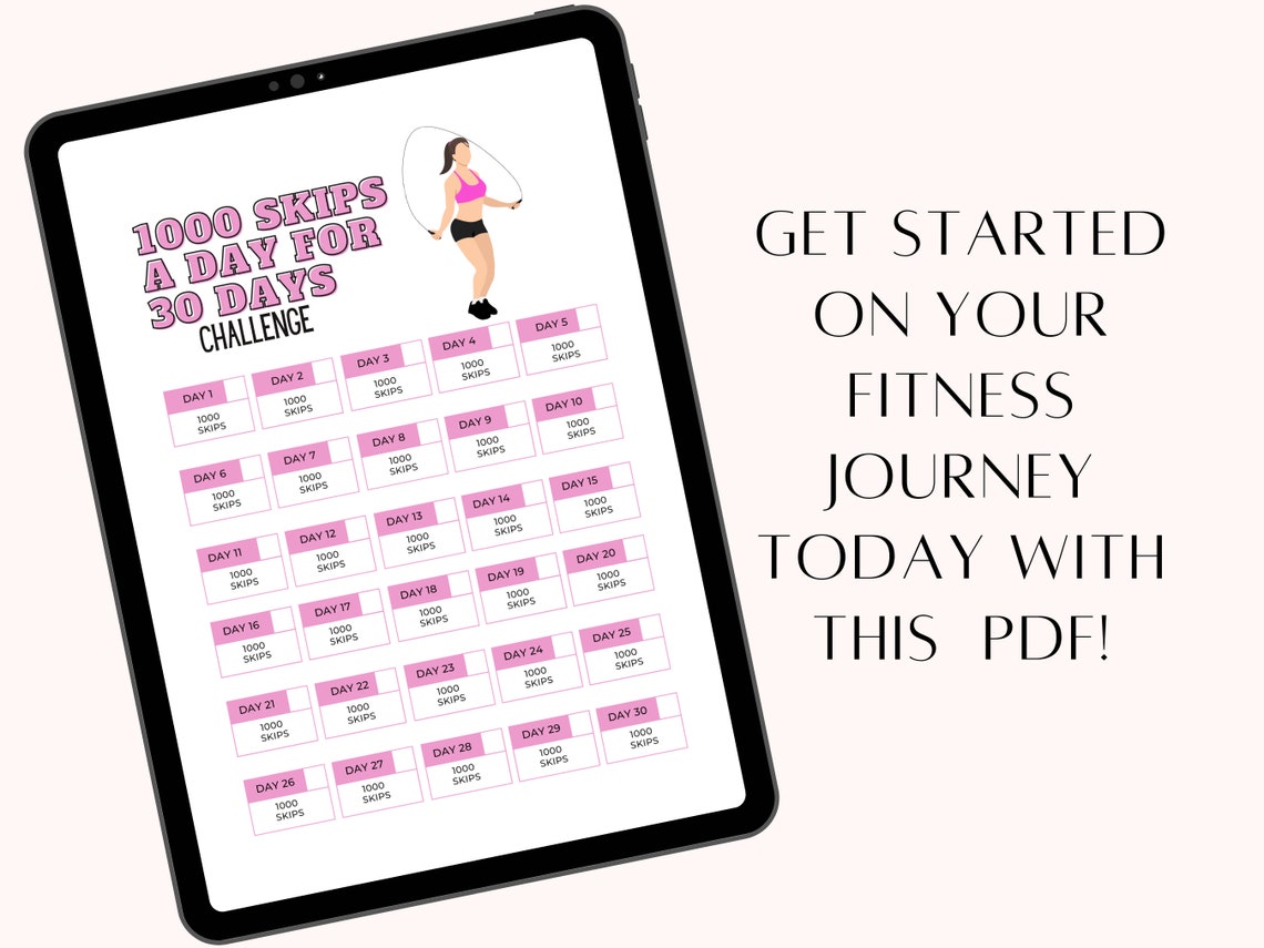 The Ultimate Jump Rope Challenge: 1000 Skips a Day for 30 Days 30-day ...