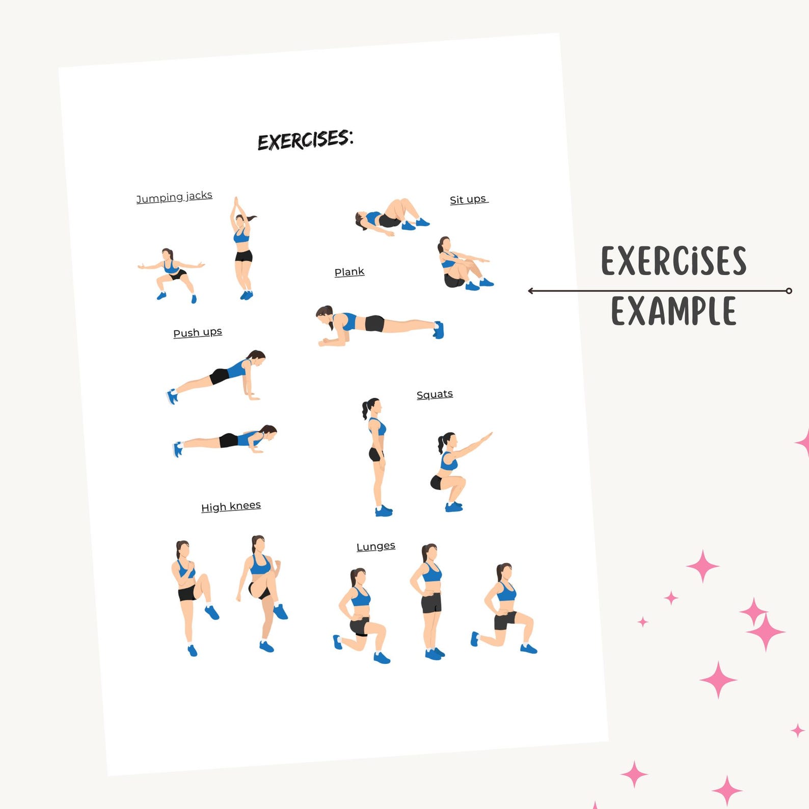 30-day Summer Body Challenge - Printable PDF Workout Plan | Lose Belly ...