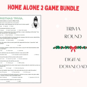 Printable Home Alone 2 Trivia Game | Christmas Party Games | Christmas ...