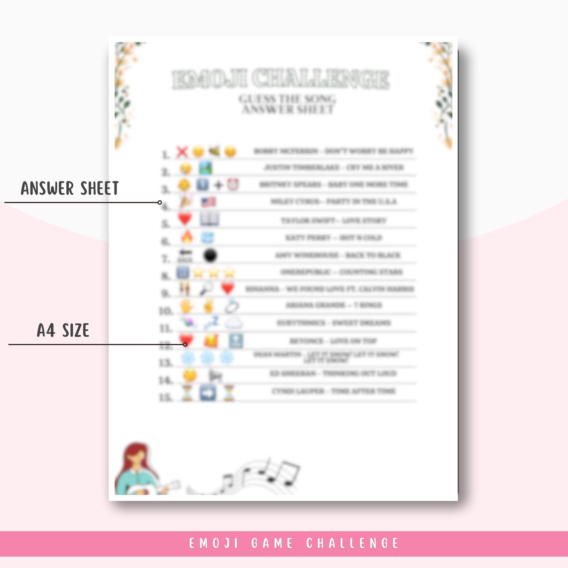 Guess the EMOJI Game | Printable Game - 15 Questions | Team Building ...