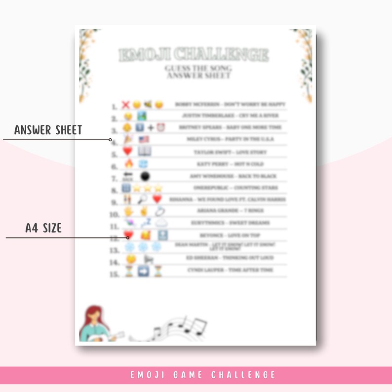 Guess the EMOJI Game | Printable Game - 15 Questions | Team Building ...