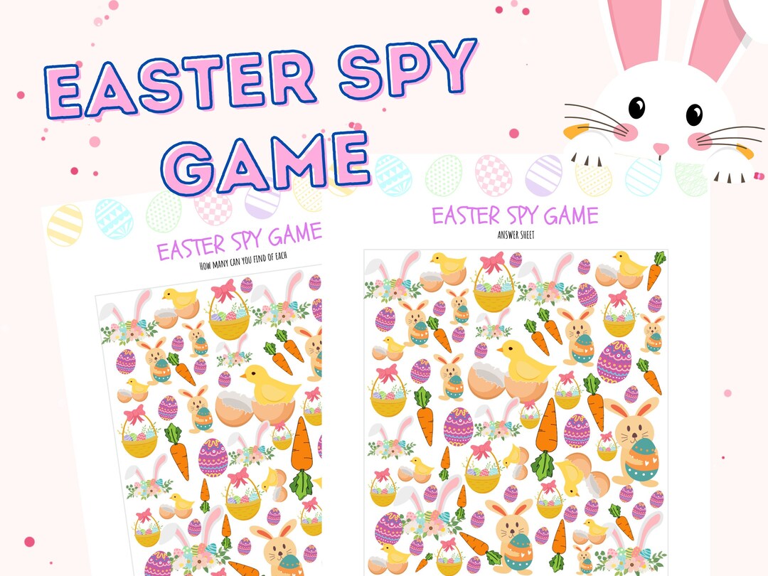 Easter SPY Game PDF - Fun and Engaging Activity for Kids and Families ...