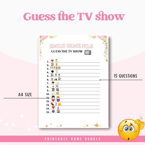 Guess the EMOJI Game | Printable 5 Game - 75 Questions | Team Building ...