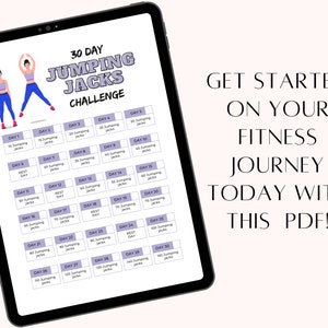 Jumping Jacks 30 Day Challenge 30 Day Challenge Printable 30 Day ...