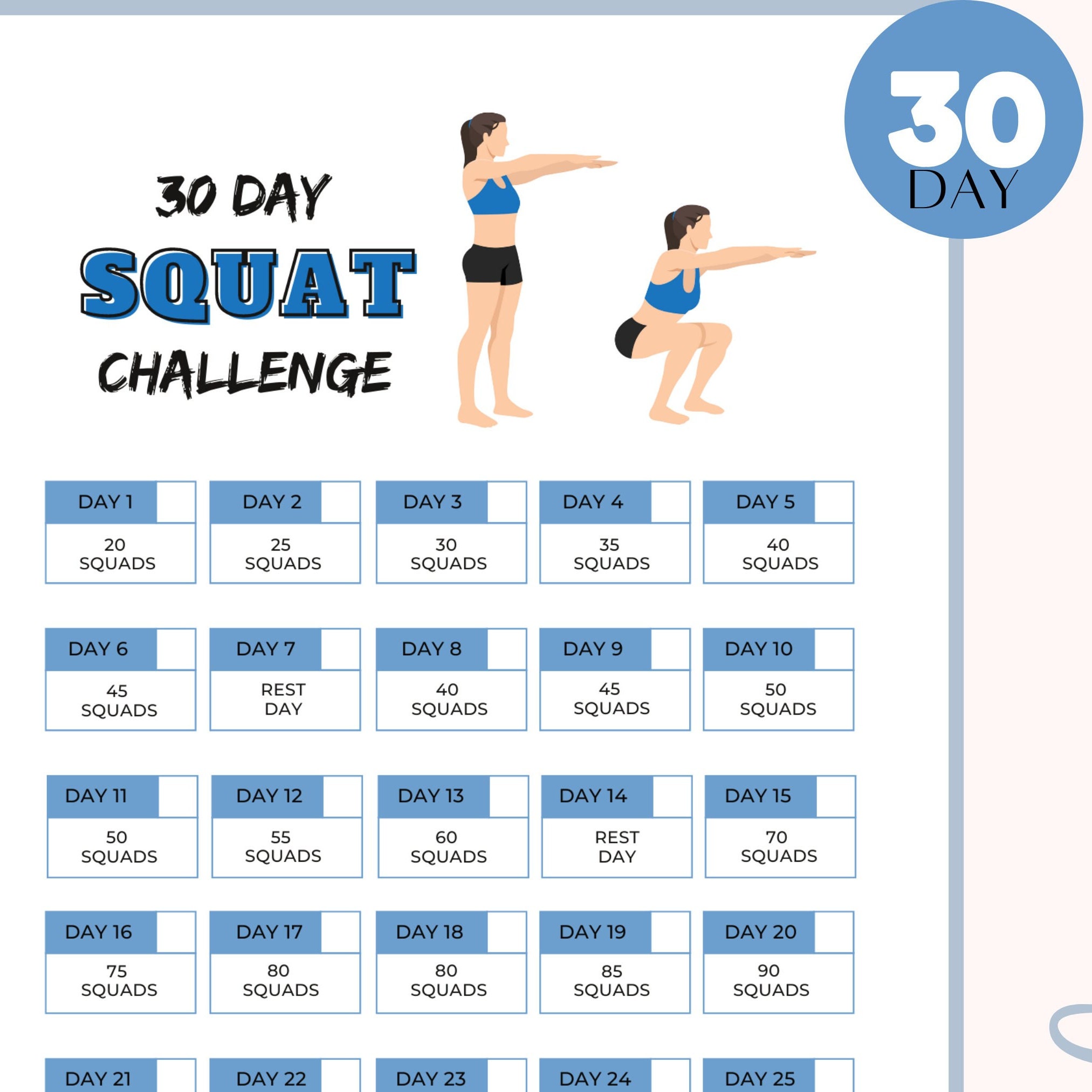 Squat Challenge For Women