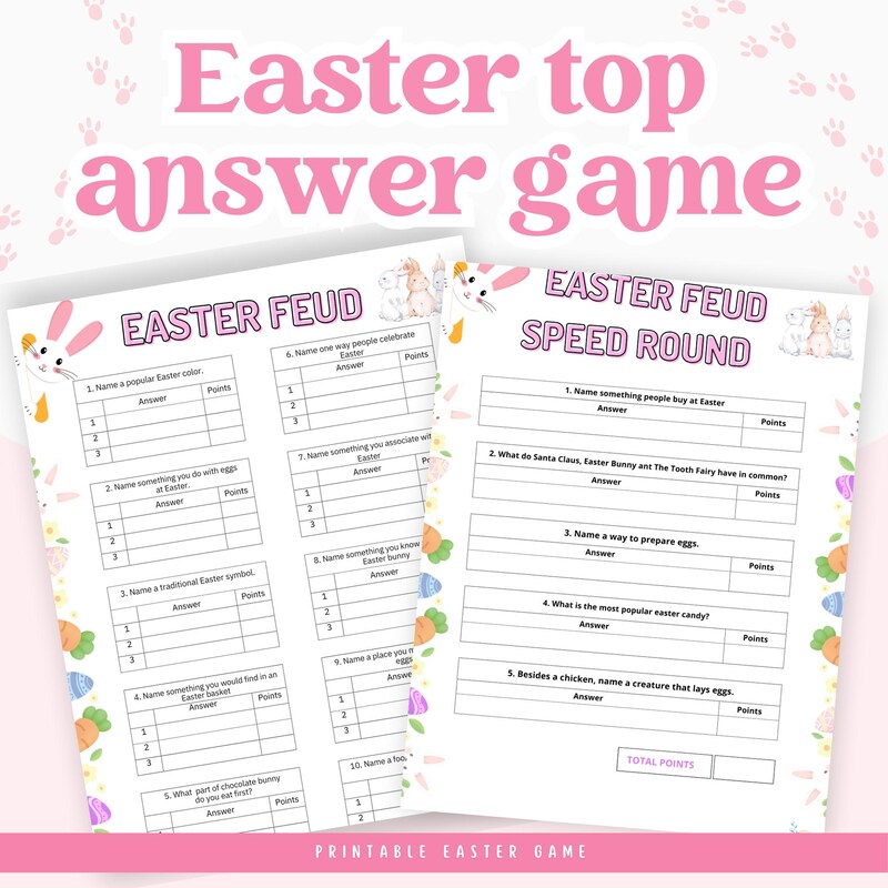 Easter Family Feud - Etsy