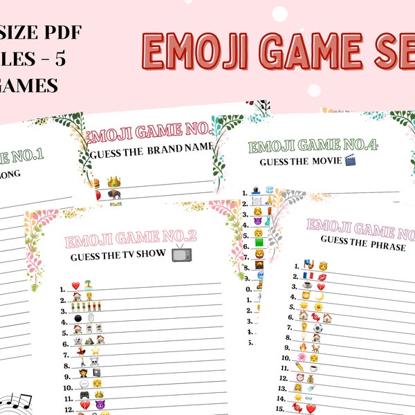 Emoji Guess Game - Etsy