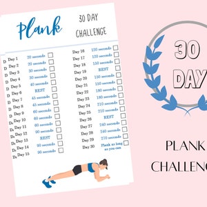 30 Day Challenge Digital Download Fitness Exercises - Etsy