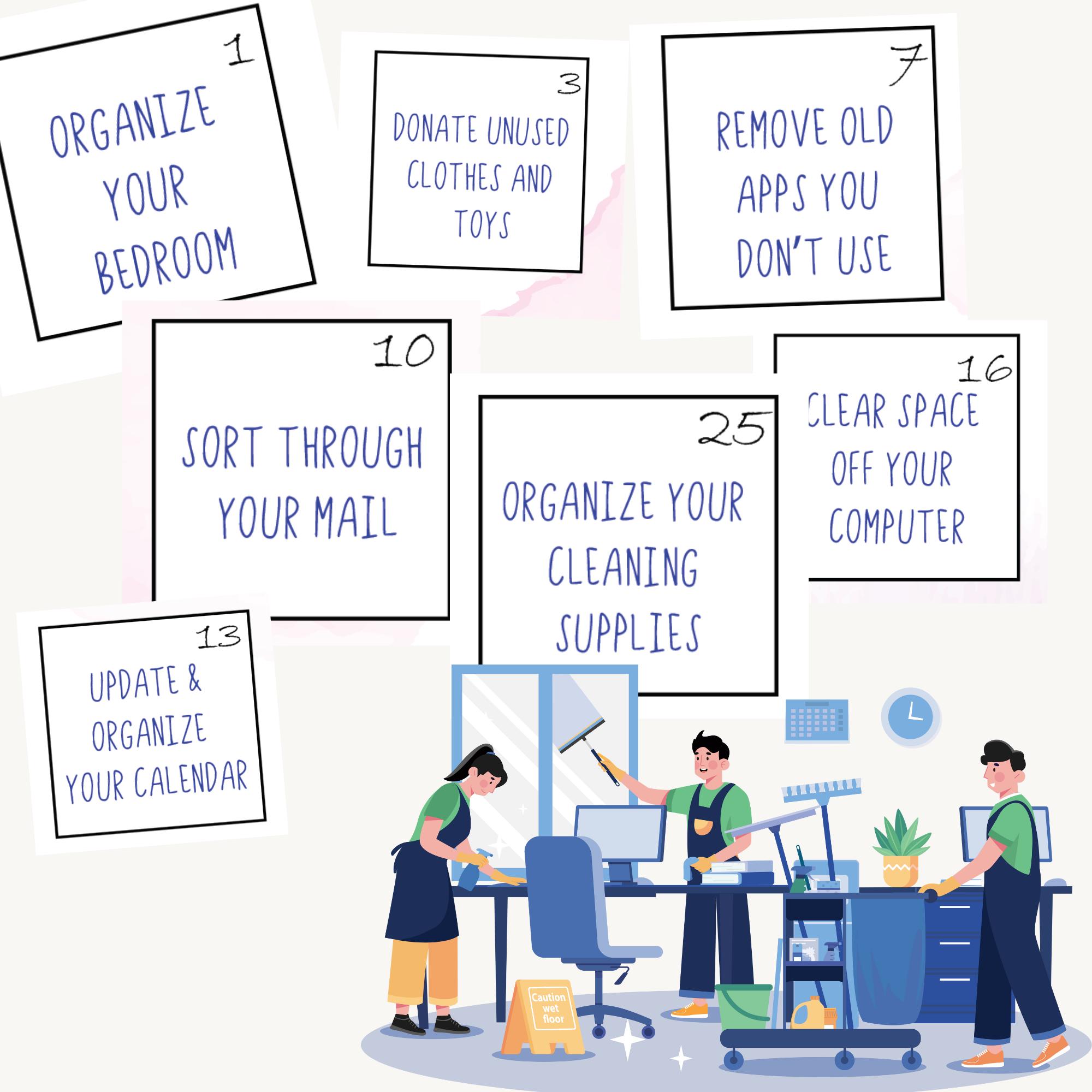 30 Day Decluttering Challenge Planner | Digital Download | Declutter ...