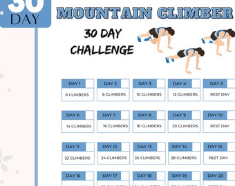 30 Day Mountain Climber Challenge