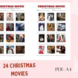 Christmas Movie Quiz | Guess the Movie Printable Game | Family Winter ...
