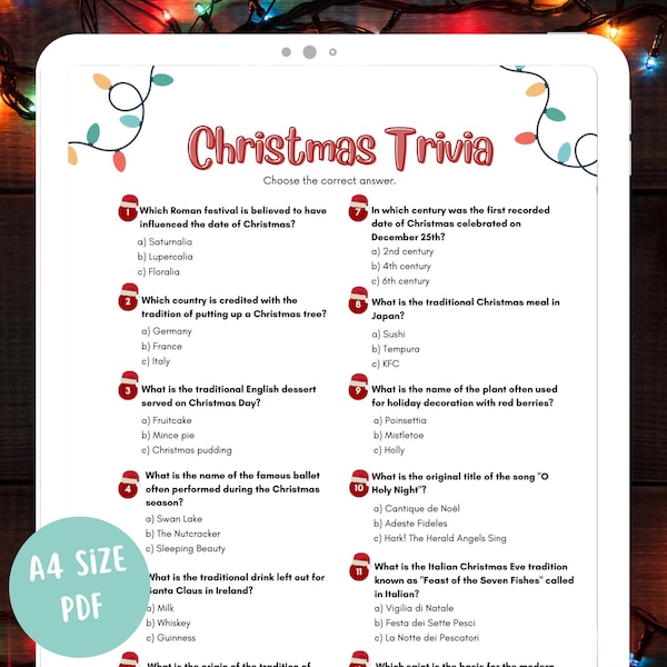 Christmas Movie Quotes Trivia Game, Christmas Party Printable Game ...