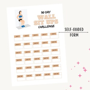 30 Day Sit up Challenge PDF | Digital Download | 30 Day Fitness ...