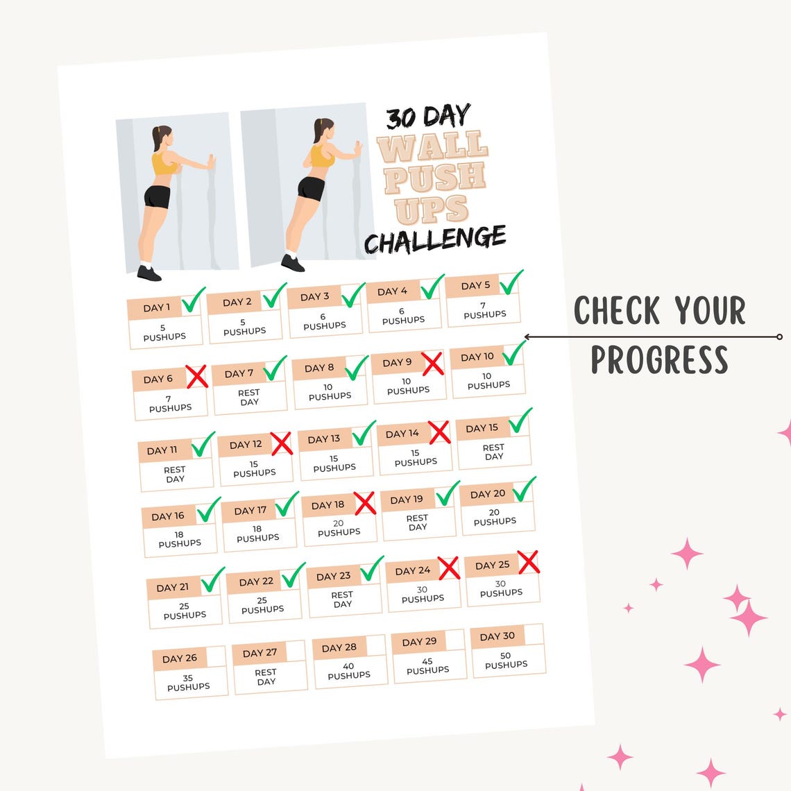 Build Upper Body Strength With a 30-day Wall Push-up Challenge ...