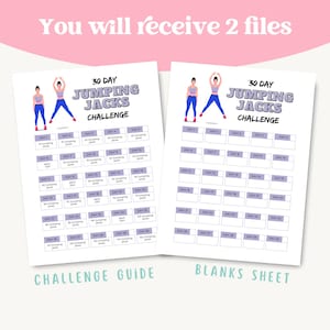 Jumping Jacks 30 Day Challenge | 30 Day Challenge Printable | 30 Day ...