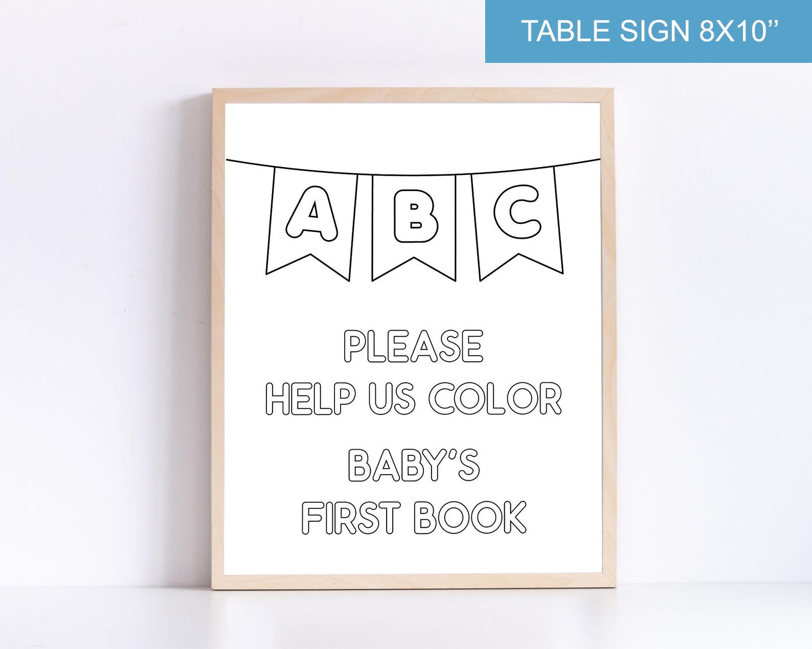 Babys First ABC Book, Blank Alphabet Printable Pages Baby Shower ...