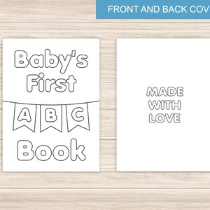 Babys First ABC Book, Blank Alphabet Printable Pages Baby Shower ...
