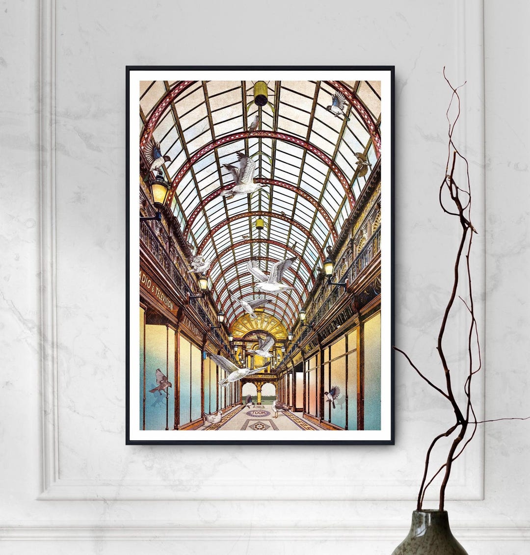 The Bird Arcade • Central Arcade Wall Art - Etsy