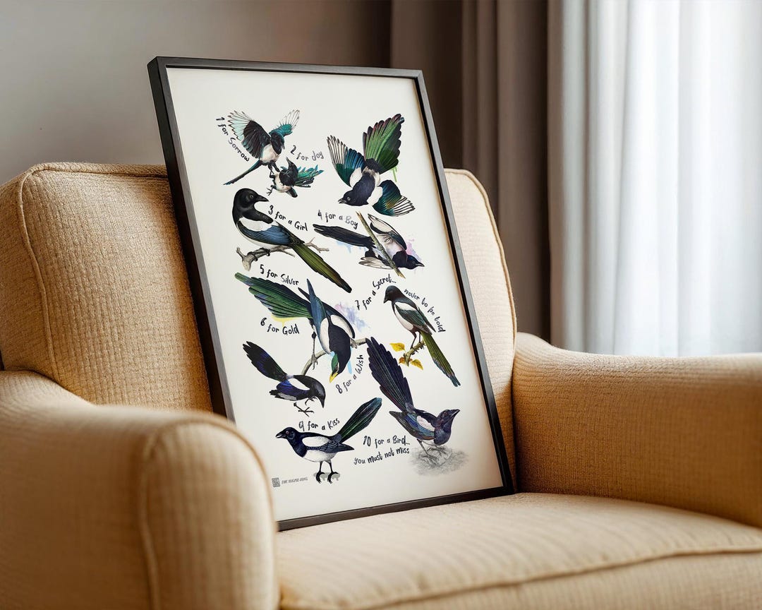 The Magpie Song Art Print - Etsy