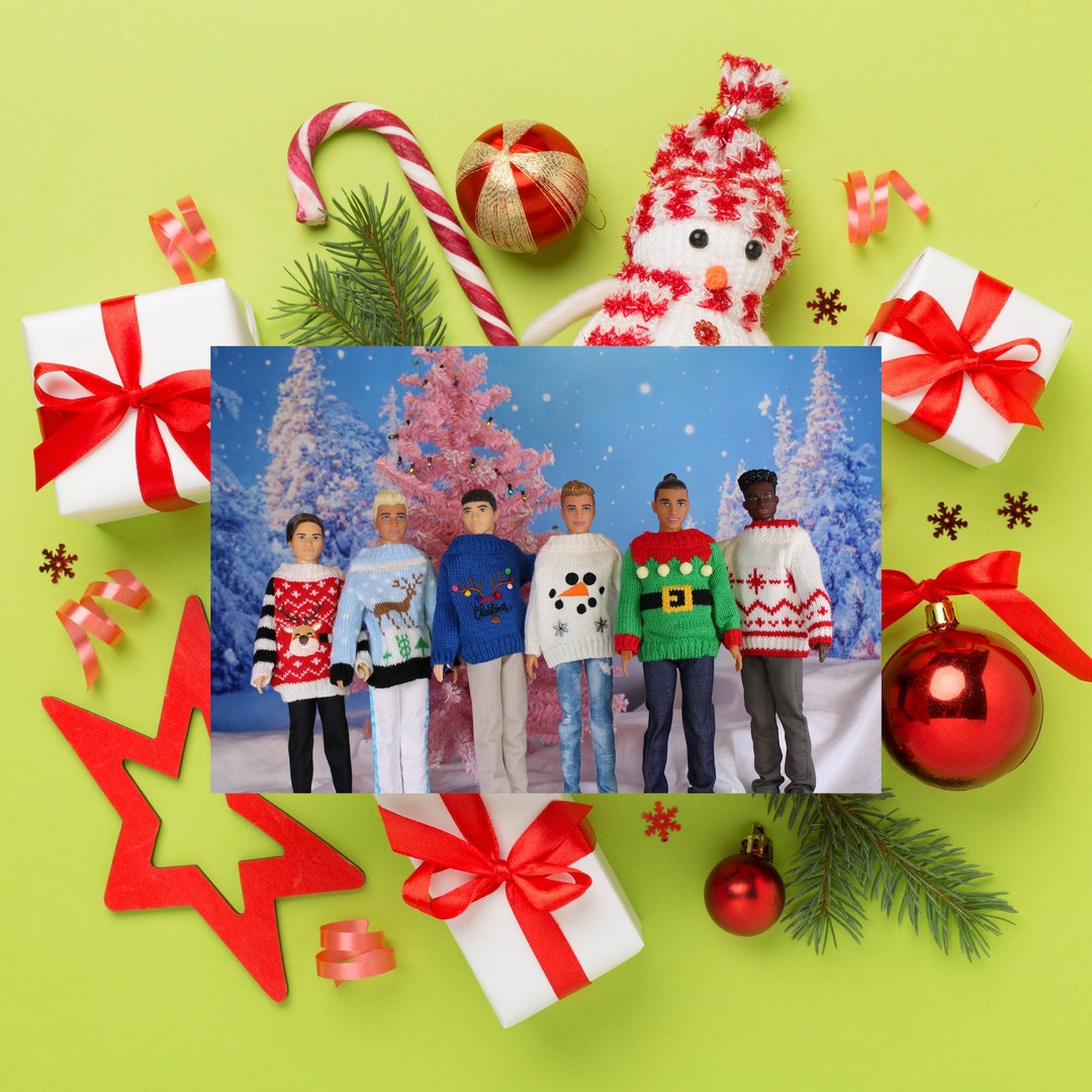 Ken Xmas Card Mojo Dojo Casa House Inspired by Barbie Ken - Etsy