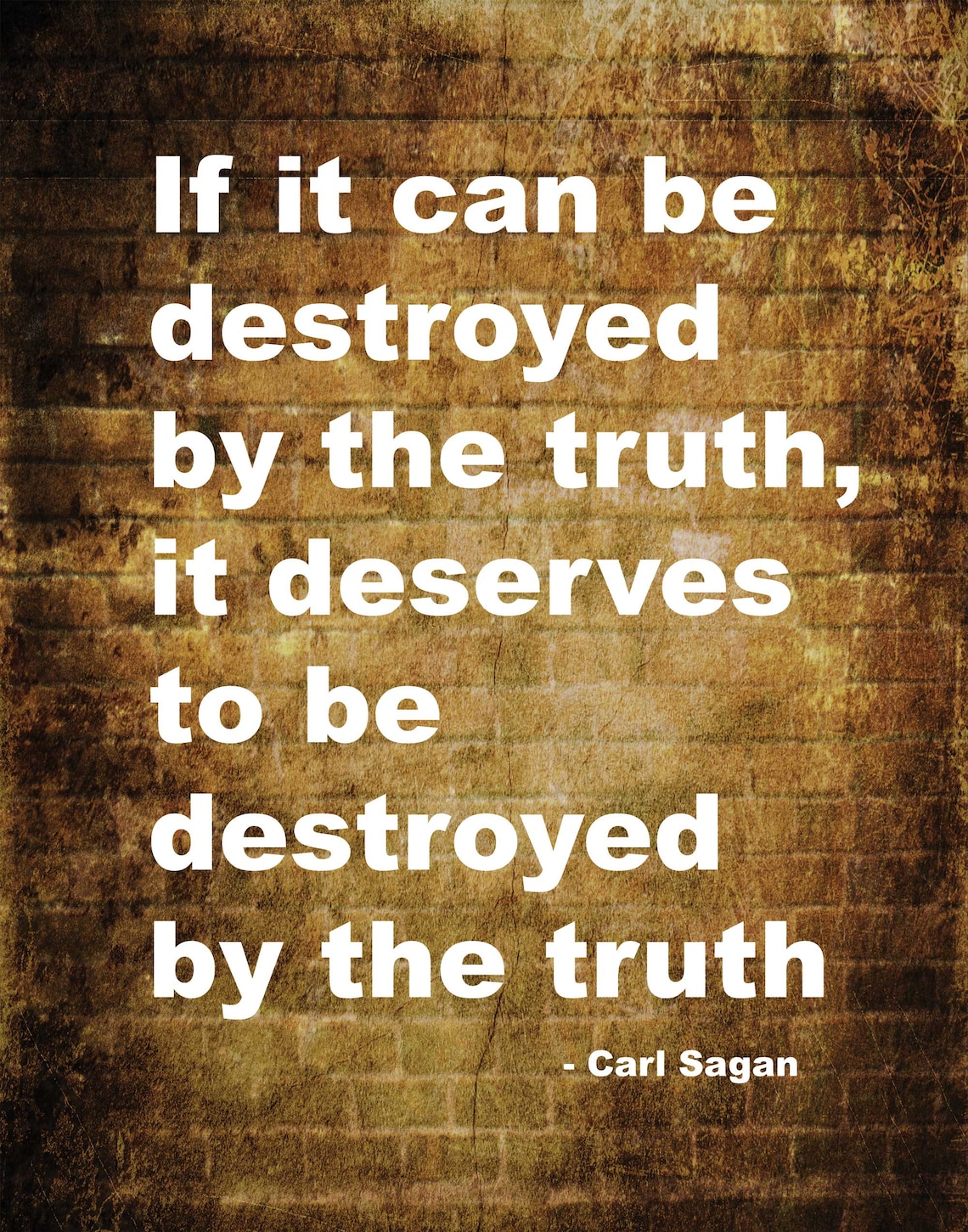 Wall Art If It Can Be Destroyed by the Truth It Deserves to - Etsy