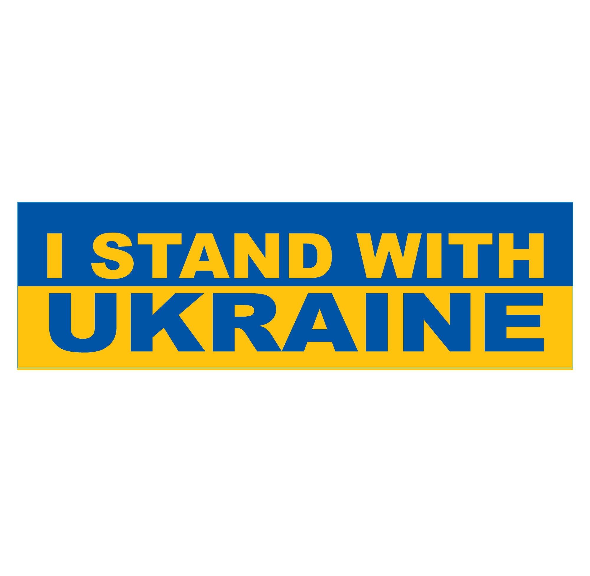 Bumper Sticker, I Stand With Ukraine - Etsy