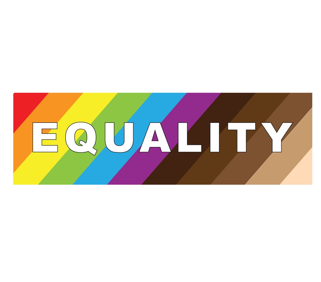 EQUALITY Sticker, BLM, Gay Rights, Social Justice Sticker, Bumper ...