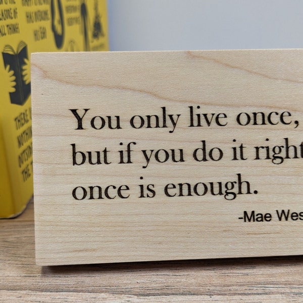 Wooden Quote Sign - Etsy