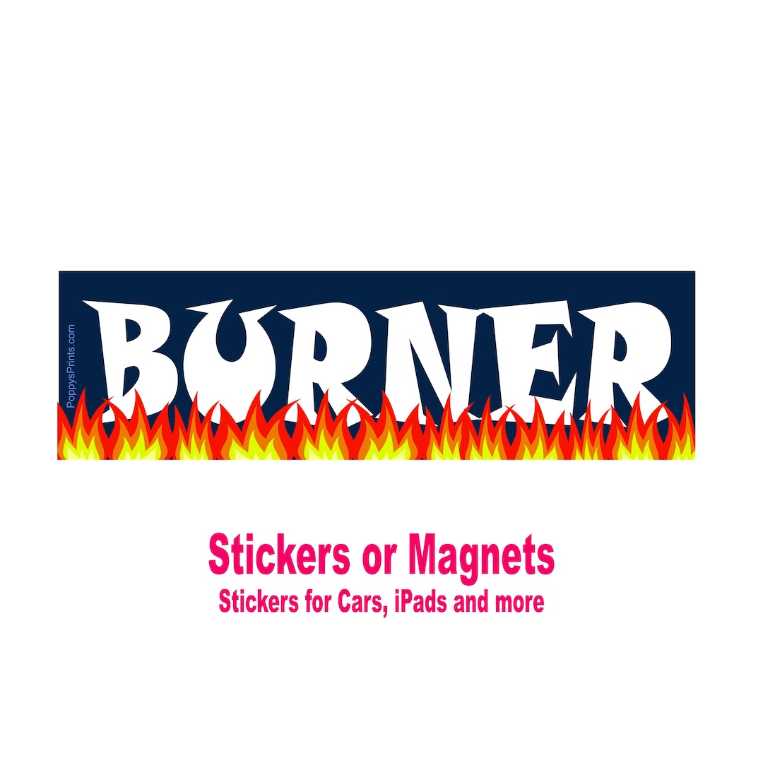 Burning Man Bumper Sticker: Burner Festival Car Decal - Etsy