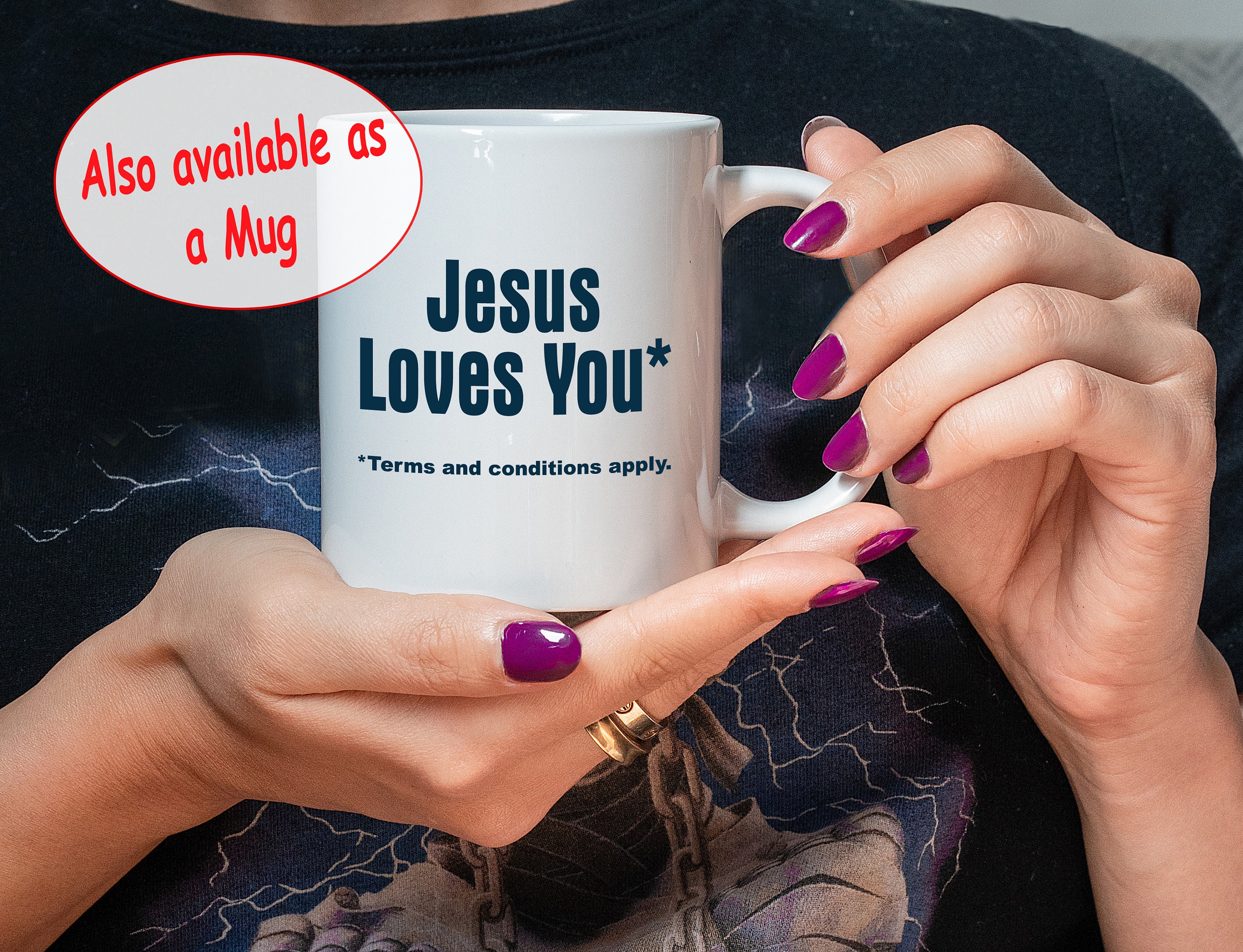 Atheist Sticker Jesus Loves You terms and Conditions Apply - Etsy