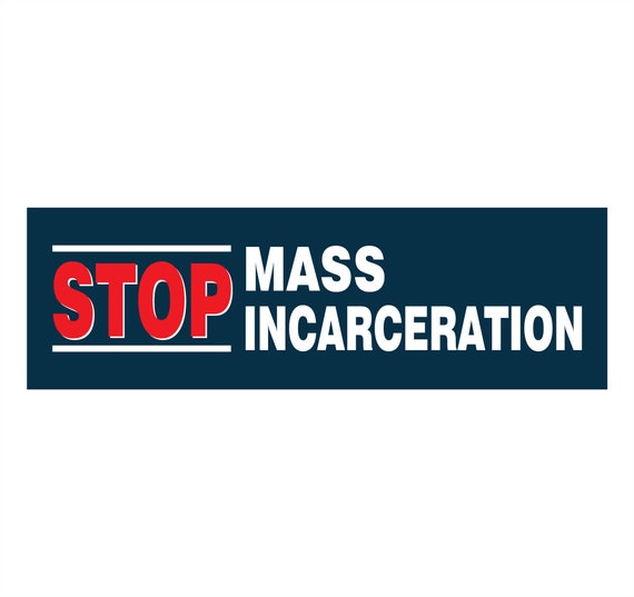 Stop Mass Incarceration Activist Bumper Sticker the New Jim | Etsy