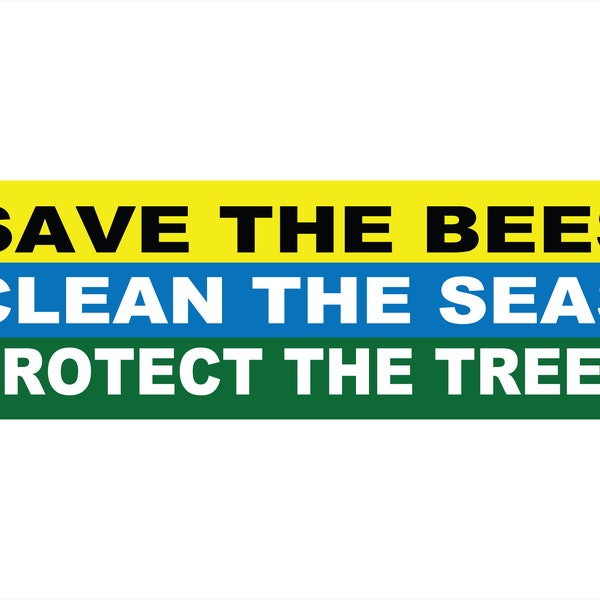 Outdoor Vinyl Sticker Love Your Mother Environmental - 10x2.5 Inch Eco ...